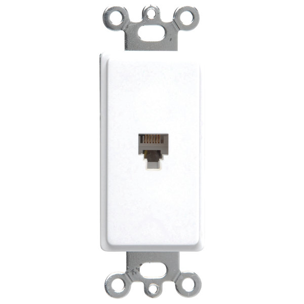 Legrand Pass & Seymour Decorator Wall Plate Rj11 Phone Insert, White | Wayfair